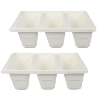 Valiclud SAFIGLE 2 St&uuml;ck Schuhregal aus Robustem PP Kunststoff Platzsparende Schuhaufbewahrung mit Rillendesign Wei&szlig; Multifunktionale Schuhablage f&uuml;r Flur und 