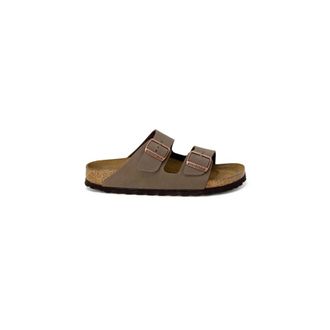 Birkenstock Sandales Arizona &agrave; deux brides en cuir su&eacute;d&eacute;- coupe &eacute;troite - Femme - Chaussures - Brun - Taille: 37 EU