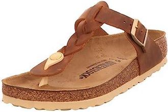 Birkenstock 1021355 Gizeh Braided cognac, Oiled Leather Femme Cognac EU 36
