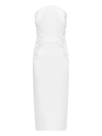 Rebecca Vallance robe Xanthe mi-longue - Blanc