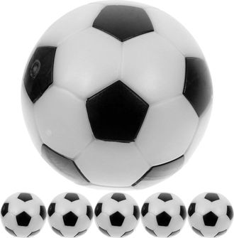 Garneck 6 x 32 mm Tischfußbälle, Ersatz für Mini-Fußbälle, Schwarz und Weiß, offizieller Tischspielball