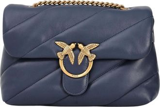 Pinko Handtasche Pinko Sacs main Love Puff Classic Cl Sheep Nap Bleu