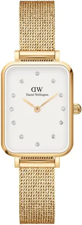 Daniel Wellington Femme, Accessoires, Jaune, Taille: ONE Size Montre Quadro en Or, &Eacute;l&eacute;gante et Fonctionnelle