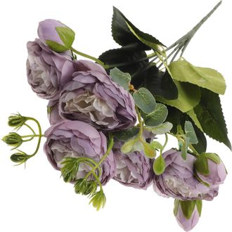 Cabilock Realistischer Künstlicher Pfingstrosen-seidenblumenstrauß Für Hochzeitsdekorationen Und Heimarrangements