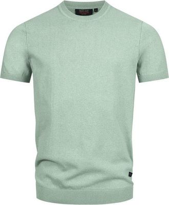 Indicode T-Shirt Herren INVasko Shirt Tee Herrenshirt T-Shirt Feinstrick mit Rippstricksaum