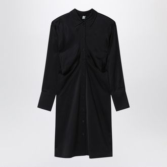 Toteme Schlabberhemdkleid schwarz