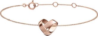 Edenly Origami Herz Armband - 750er Ros&eacute;gold (18 Karat)