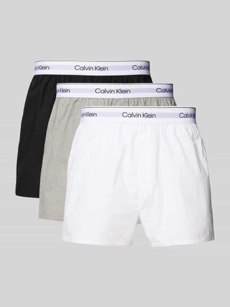 Calvin Klein Underwear Boxershorts mit elastischem Logo-Bund im 3er-Pack