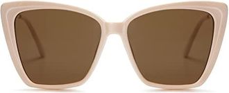 Sojos Lunettes De Soleil Vintage OEil de Chat Pour Femmes Mode Rétro Lunettes de Soleil Polarisées Carrées Taille SJ2206
