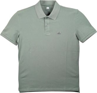 C.P. Company C.p. Company, Homme, Tops, Vert, Taille: M Polo &agrave; Manches Courtes