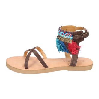 Coral Blue Femme, Chaussures, Multicolore, Taille: 37 EU Sandales en Daim pour Femme