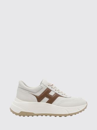 Hogan Baskets Hi-Fi en cuir avec logo H contrastant et semelle chunky