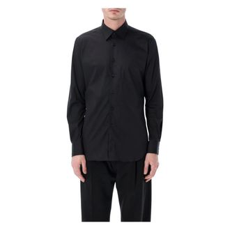 Xacus Homme, Chemises, Noir, Taille: XL Stretch Cotton Classic Shirt