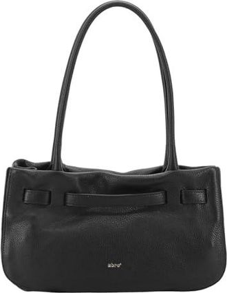 Abro Cuir sac &agrave; &eacute;paule Leather Dalia Shoulder Bag Jill Black/Nickel noir