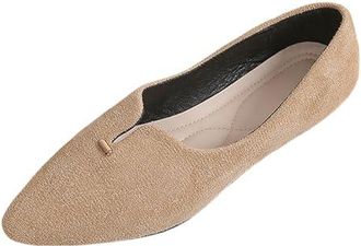 Generic Ballerines Femme Bout Pointu Plates Mocassins De Ballet &Eacute;l&eacute;gants sans Lacets Chaussures De Marche L&eacute;g&egrave;res Respirantes Anti-D&eacute;rapant Chaussures Femme C