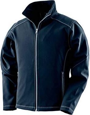 Result Work-Guard Veste softshell avec coutures piqu&eacute;es pour filles et femmes, bleu marine, S