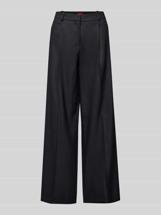 HUGO BOSS Wide Leg Leinenhose mit Eingrifftaschen Modell Halati