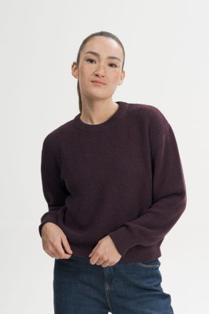 Mela Damen vegan Strickpullover Suriya Holunder Melange