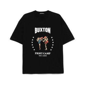 Cole Buxton Schwarzes Grafikdruck Crew Neck T-shirt - - Tops - Herren - Schwarzk - M