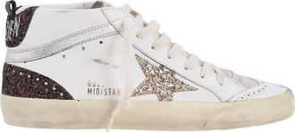 Golden Goose Femme, Chaussures, Blanc, Taille: 35 EU Mid Star Baskets