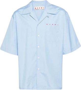 Marni Homme, Chemises, Bleu, Taille: XS S/S Shirt