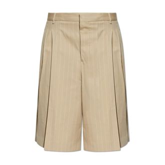 Ami Homme, Shorts, Beige, Taille: W38 Wool Pinstripe Shorts