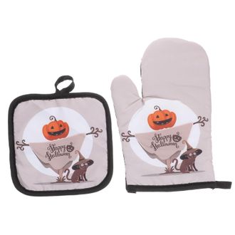 Cabilock 1 Set Ofenhandschuhe Deckeleinlagen Bot Slap Fritteusenbest&auml;ndig Fleischwolf K&uuml;chenhandschuh F&uuml;r Ofen Hitzehalter Halloween Kochen Backen Kollektion H