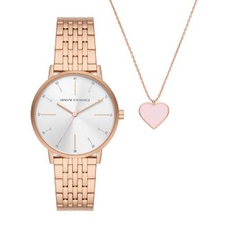 A|X Armani Exchange Lola roségold Damen Armbanduhr AX7145SET