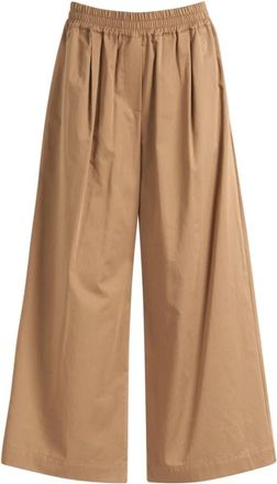 Max Mara Femme, Pantalons, Brun, Taille: 38 FR Wide Pantalons