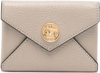 Chloé Kartenetui mit Logo - Nude