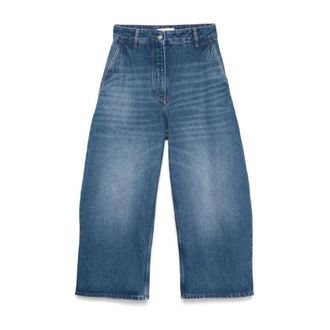 STUDIO NICHOLSON Chalco Wide Crop Pant - - Jeans - Damen - Blau - 2XS