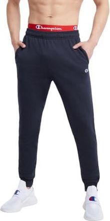 Champion Powerblend, Fleece Joggers, Comfortable Sweatpants for Men (Reg. Or Big & Tall) Pantalon de survêtement, Logo C Bleu Marine, Taille S Homme