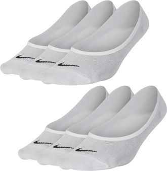 Nike Nike 6 Paar Everyday Lightweight Footie Socken F&uuml;&szlig;linge Damen SX4863, Farbe:Weiss, Socken Neu:34-38