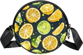 Generic Petit sac &agrave; bandouli&egrave;re Circle pour femme, petit sac &agrave; bandouli&egrave;re avec fermeture &eacute;clair et bretelles r&eacute;glables style d&eacute;contract&eacute; pour femmes et fille