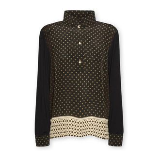 Elena Miro Bedrucktes T-Shirt aus Viskose - - Blouses & Shirts - Damen - Schwarzk - L