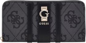 Guess porte-monnaie Erenia Zip Around Wallet Coal Logo gris fonc&eacute;