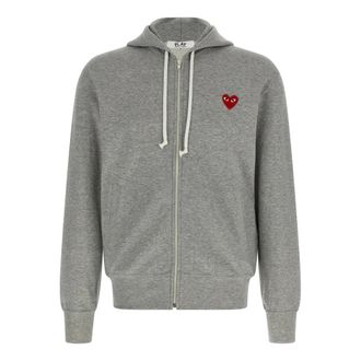 Comme Des Garçons Homme, Sweatshirts et sweats à capuche, Gris, Taille: XL Gauze Mélange Cotton Sweat à capuche