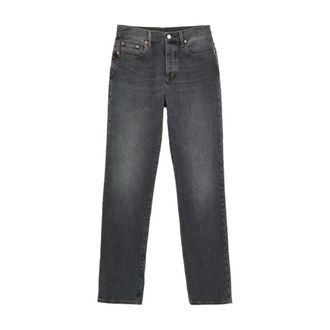 Gucci Dunkle Denim Regular Fit Hose - - Jeans - Damen - Grau - W30