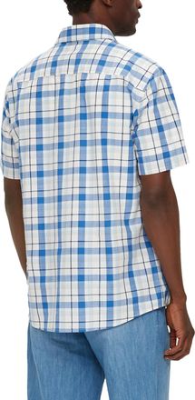 s.Oliver Regular: Kariertes Baumwollhemd