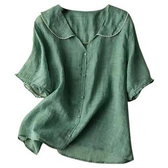 Generic Veste Cuisine Femme Soldes Tunique Grande Taille Lot Tee Shirts Manche Longue Femme Chemisier Chic Bleu Marine Large Tunique Annee 70 De Chemise Jean 