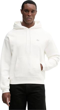 Lacoste Sweat &agrave; capuche en molleton &eacute;pais - Homme - Sweatshirts et sweats &agrave; capuche - Blanc - Taille: 2XL