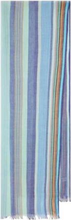 Paul Smith Homme, Accessoires, Multicolore, Taille: ONE Size &Eacute;charpe en coton ray&eacute;