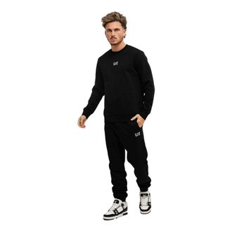 Emporio Armani Core Identity Trainingsanzug aus Baumwollmischgewebe - - Sport - Herren - Schwarzk - XS