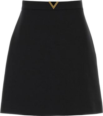 Valentino Garavani Jupe Midi - Noir