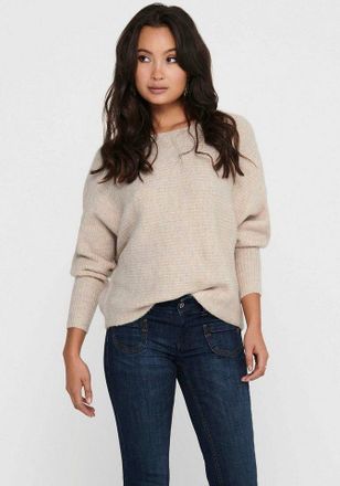 Only Strickpullover ONLDANIELLA L/S PULLOVER KNT NOOS Materialmix, regular fit