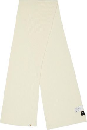 HUGO BOSS Lyarana Schal f&uuml;r Herren/Damen Unisex, gerippt (Wei&szlig;)