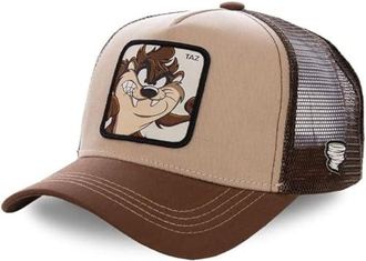 Capslab Casquette Looney Tunes Taz Beige et Marron