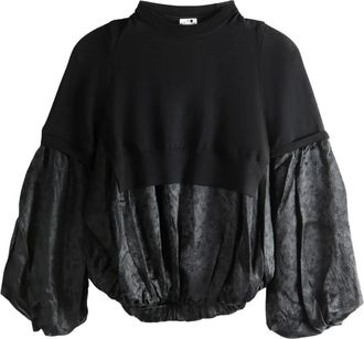Comme Des Garçons balloon-sleeve sweater - Schwarz