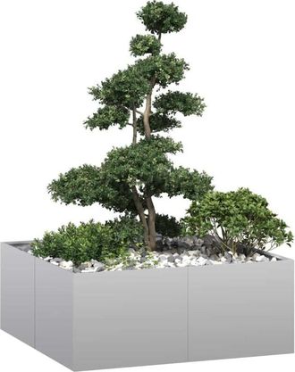 vidaXL Jardini&egrave;re 100x100x40 cm acier galvanis&eacute; - Vidaxl