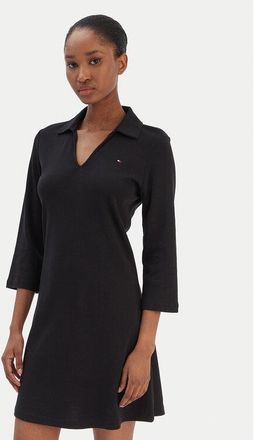 Tommy Hilfiger Kleid f&uuml;r den Alltag Modern Cody WW0WW47868 Schwarz Regular Fit